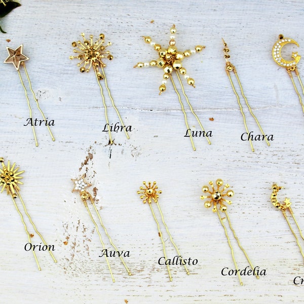 Galaxy Hair Pins - Etsy