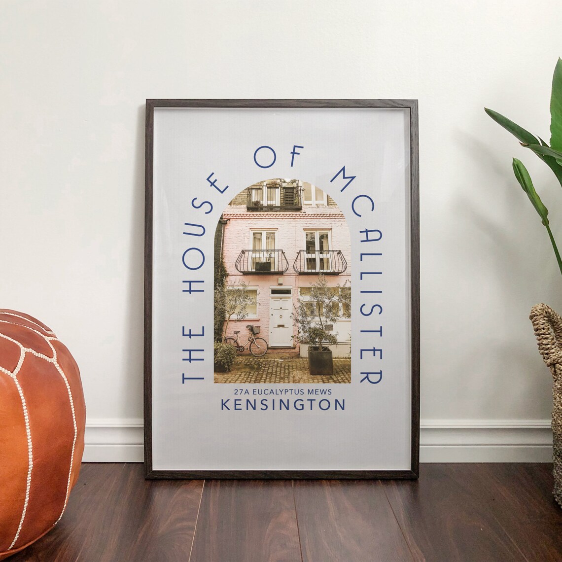 Personalised House Portrait Print Retro Style Photo Print - Etsy UK