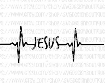 Heart pulse svg | Etsy