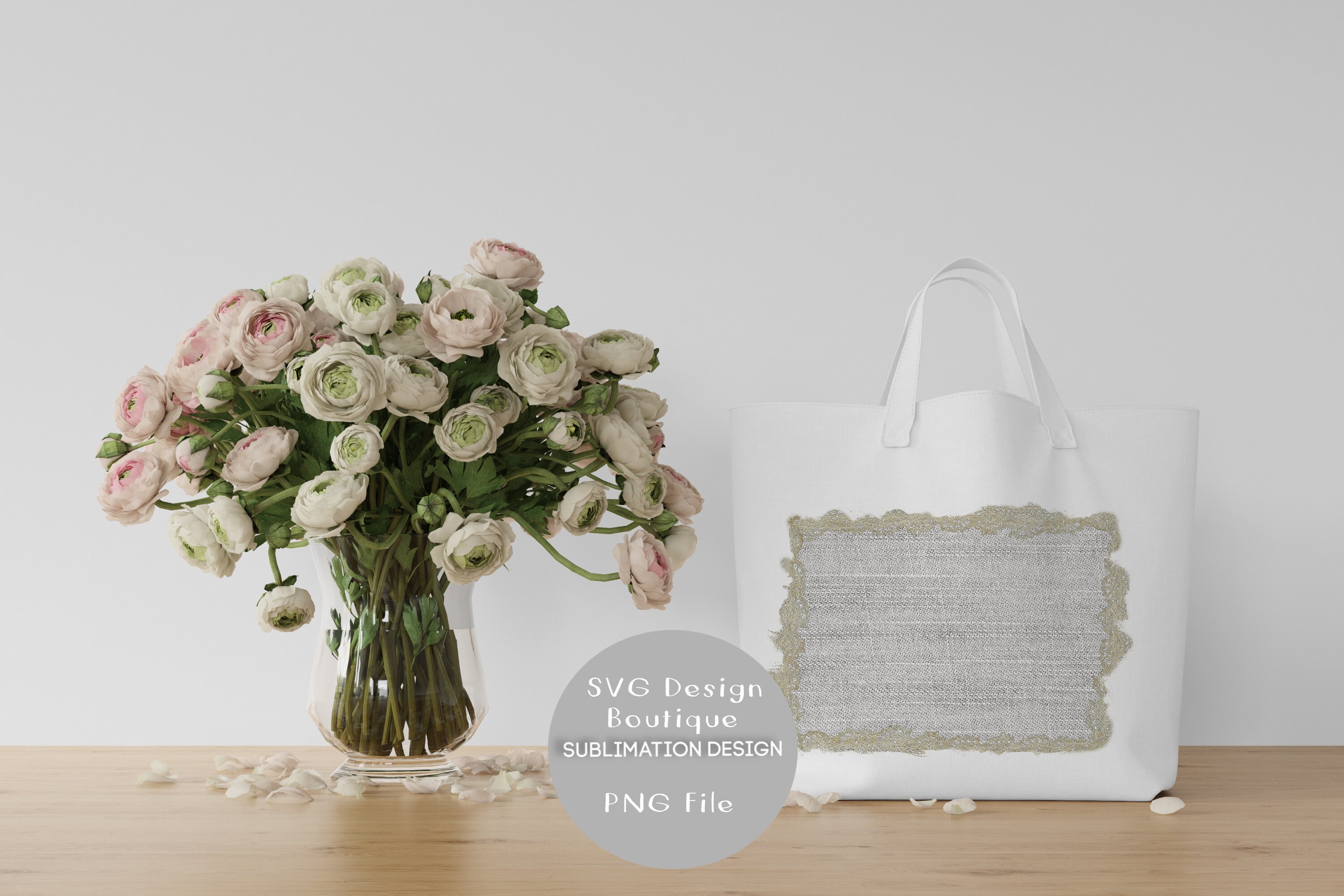 Light Washed Jean Frame Lace Blue Jean Backsplash PNG File - Etsy