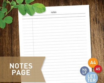 Notes page | Etsy