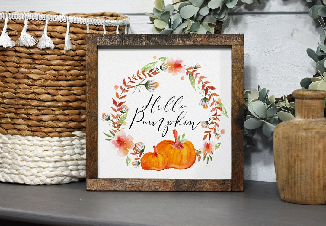 Fall Printable | Hello Pumpkin Printable | Autumn Pumpkin Printable ...