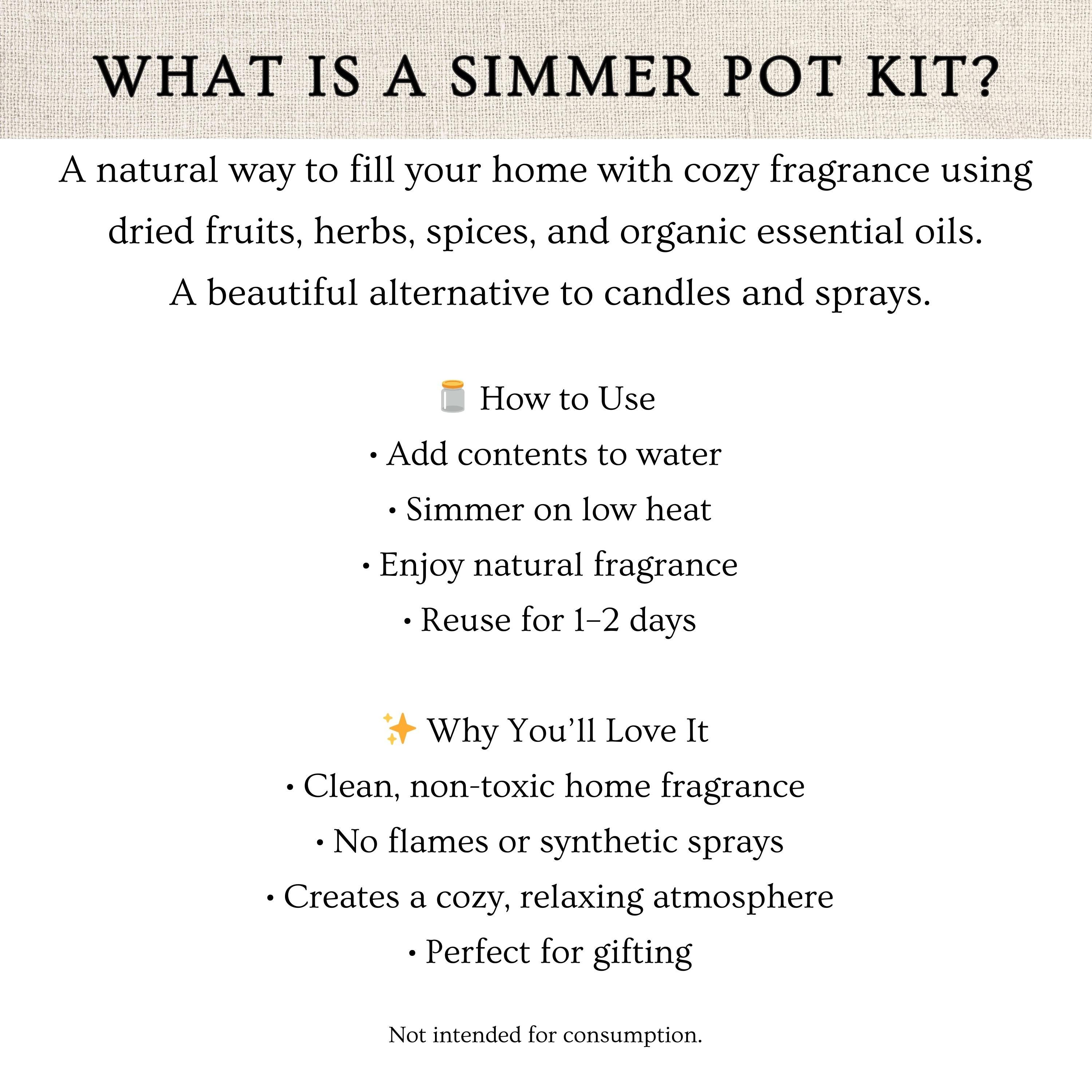 Love Notes Simmer Pot Kit, Date Night Rose Jasmine Stovetop Potpourri ...