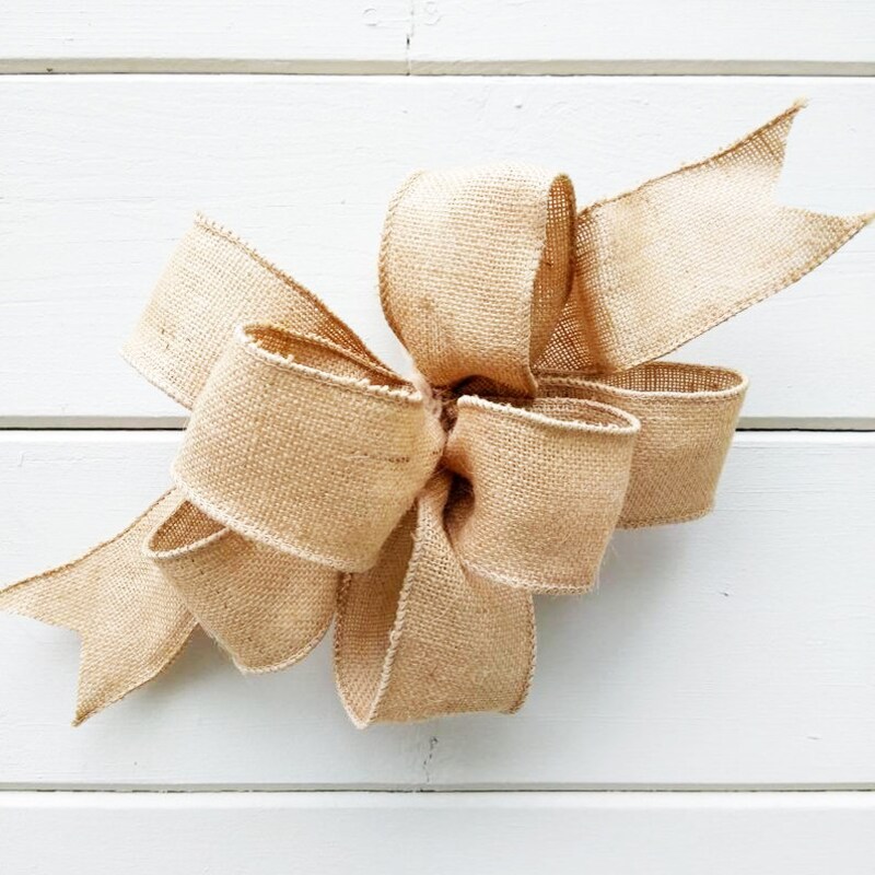 Burlap Wedding Bow - Etsy