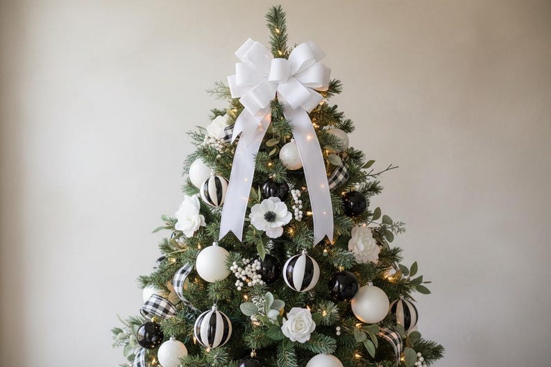 White Velvet Christmas Wreath Bow: Elegant Indoor/outdoor Decor - Etsy