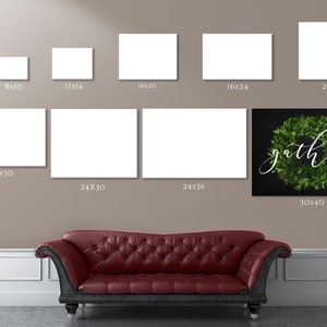 Gather Dining Room Canvas Sign Chalkboard Boxwood Wreath Wall Art ...