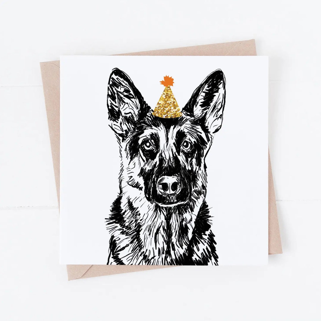 German Shepherd Card, Fun German Shepherd Card, From the Dog, Dog Cards ...