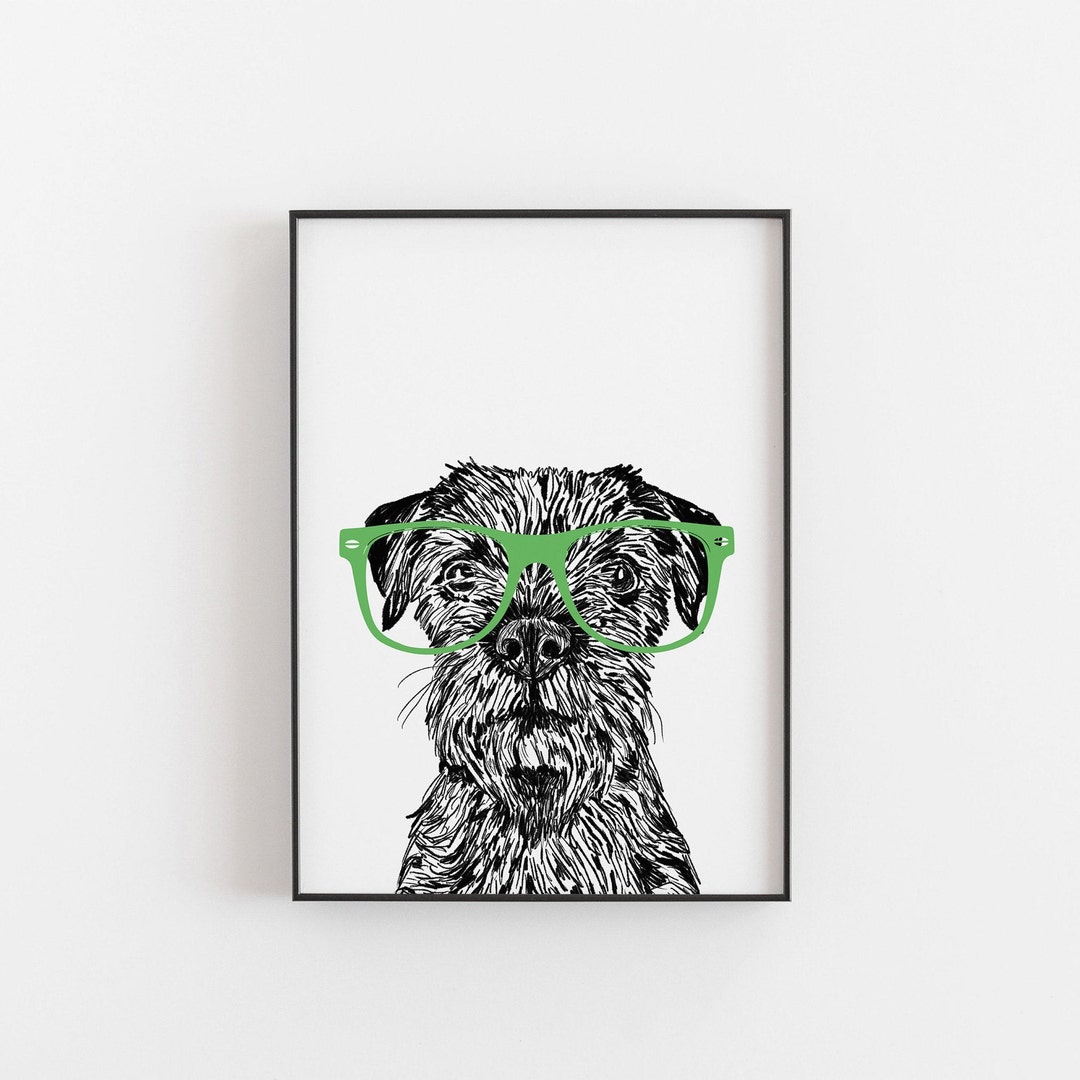 Border Terrier Dog Print, Gifts for Dog Mum - Etsy UK