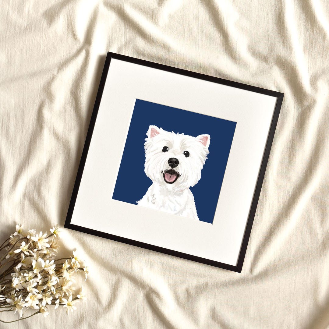 Westie Print, Westie, Dog Print, Fun Dog Prints, Square Prints, Gifts ...