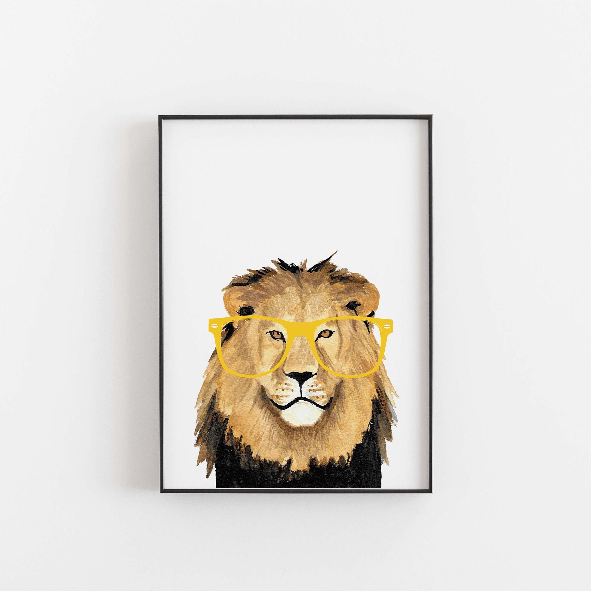 Lion Print - Etsy UK