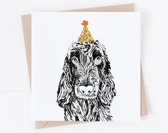 Cocker Spaniel Birthday Card - Etsy