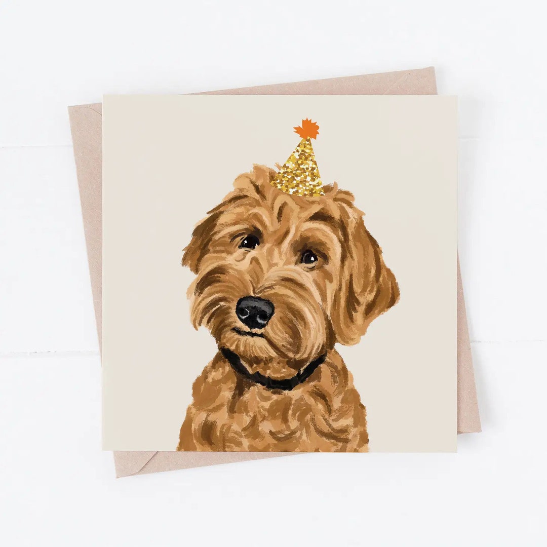 Cockapoo Birthday Card: Fun Dog Design - Etsy