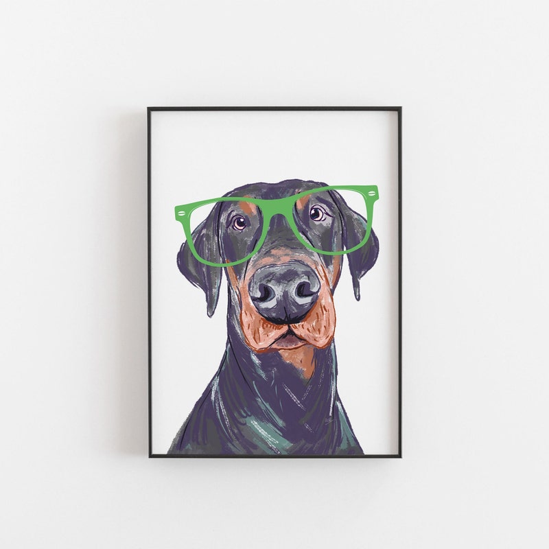 Doberman Art - Etsy