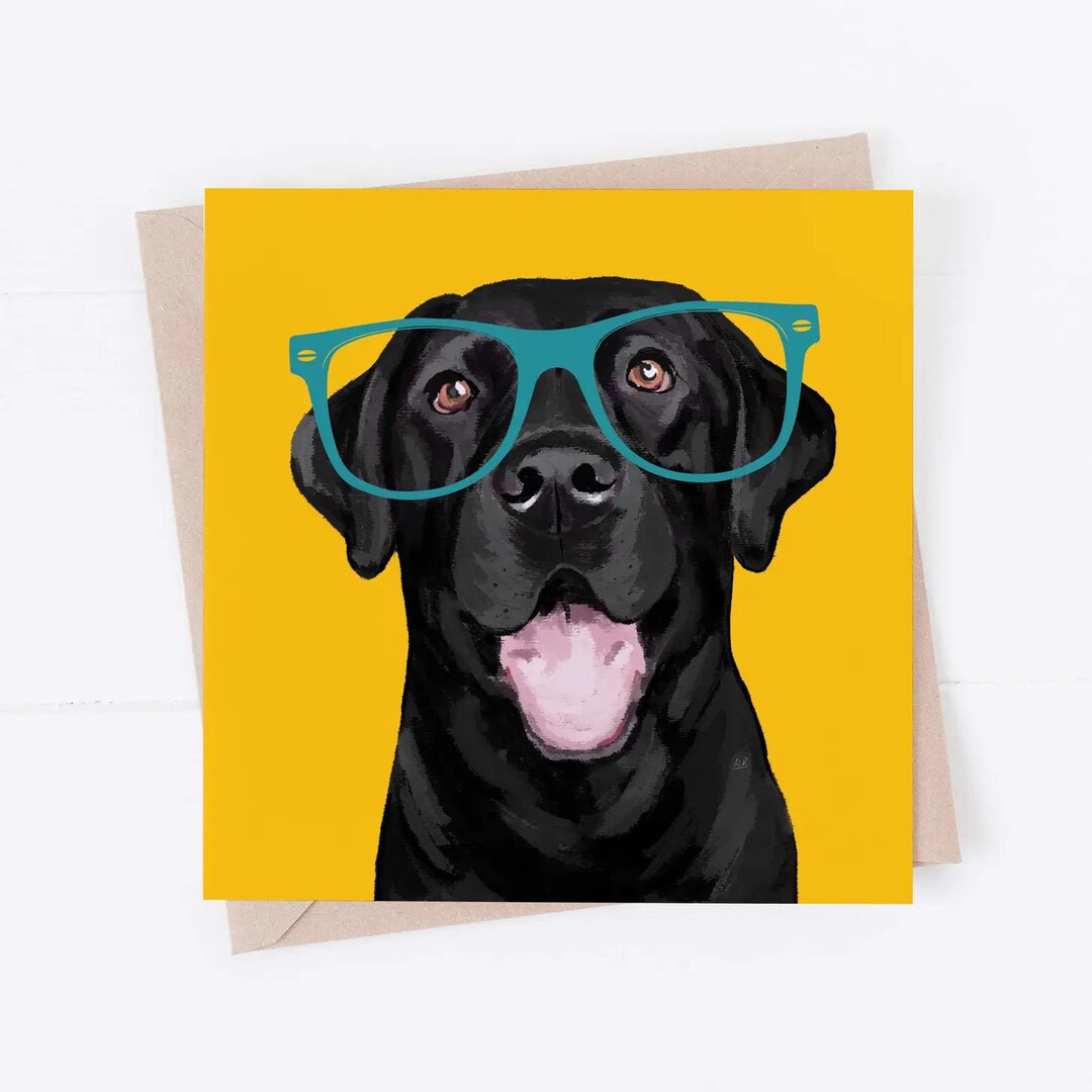 Labrador Card, Fun Labrador Card, Black Labrador Card, Black Lab, From ...