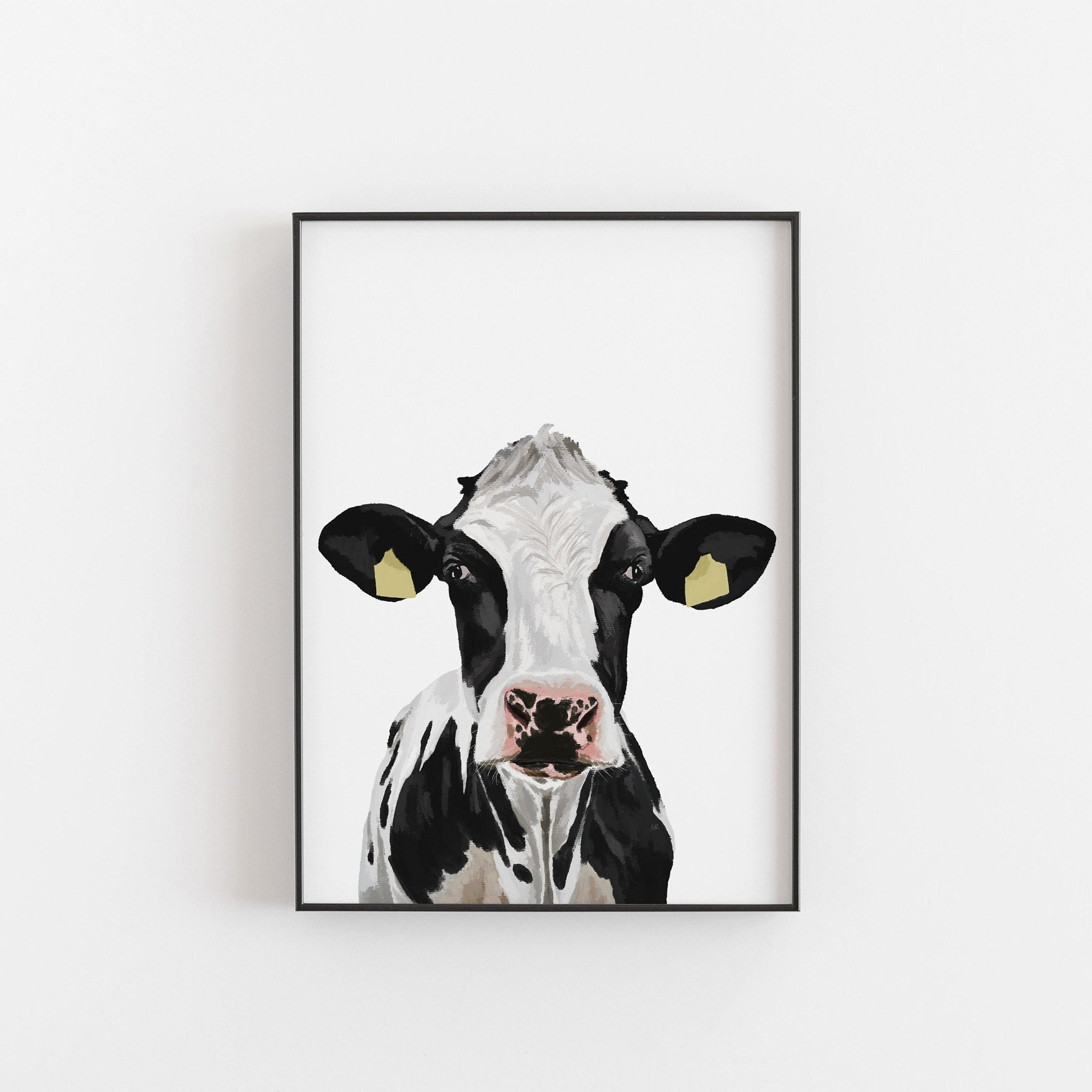Dairy Cow Print Dairy Cow Gift Dairy Cow Art Cow Poster - Etsy