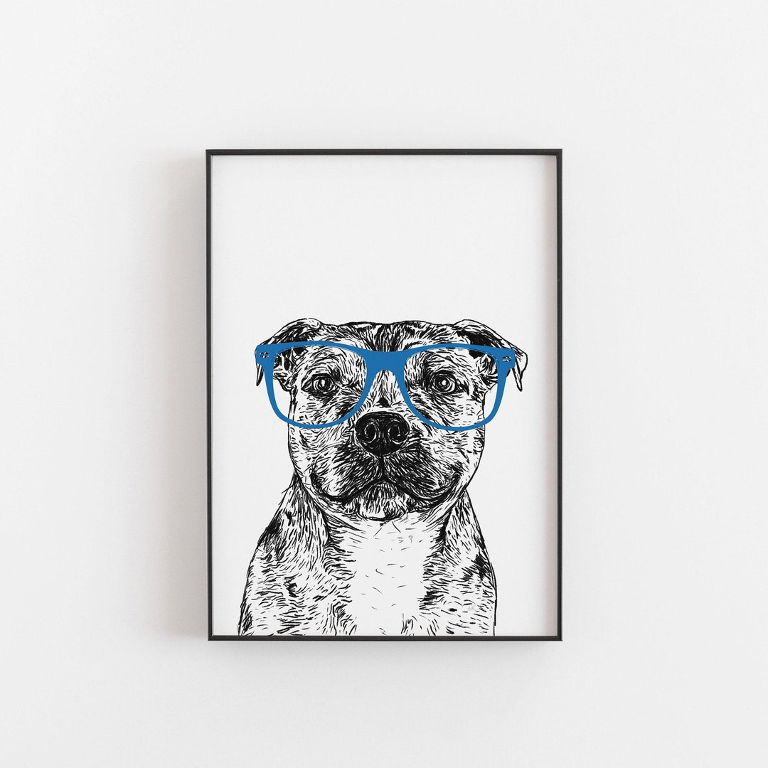 Staffy Print, Staffie Print, Staffordshire Bull Terrier - Etsy