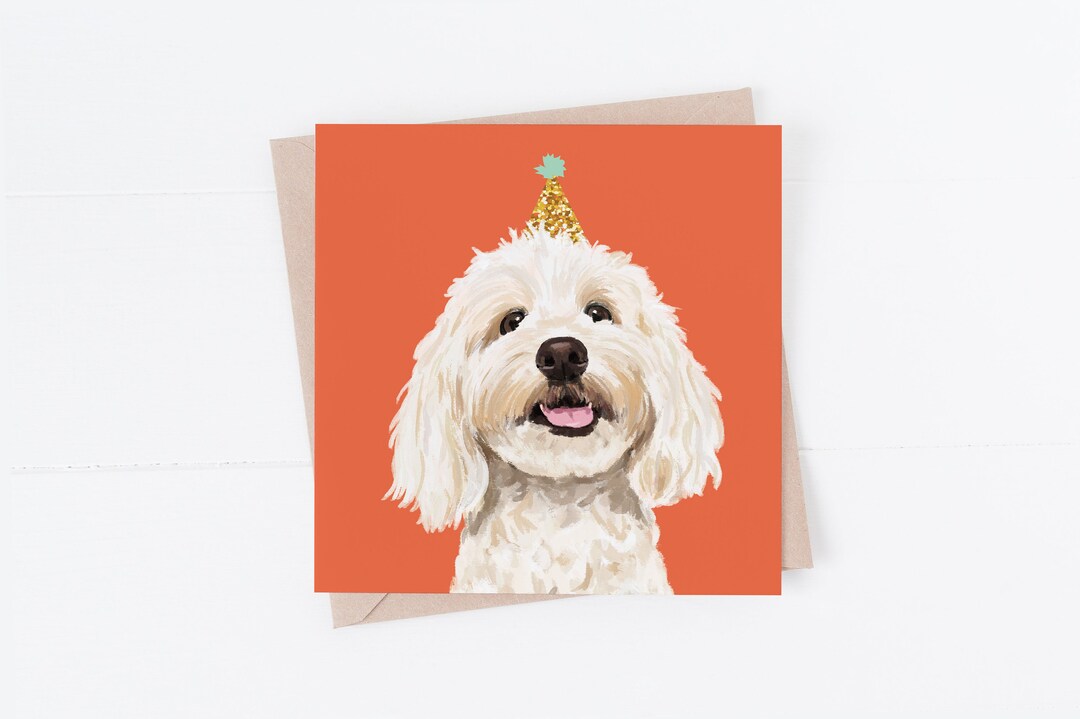 Dog Birthday Card, Cockapoo Card, Cockapoo Birthday Card, Cockapoo ...
