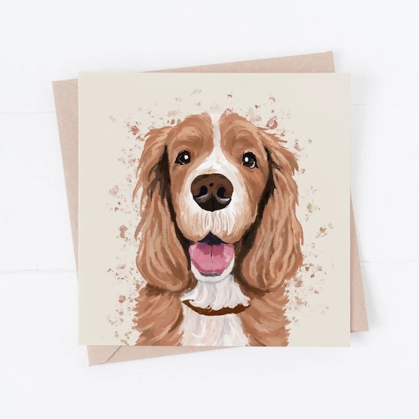 Cocker Spaniel Birthday Card - Etsy
