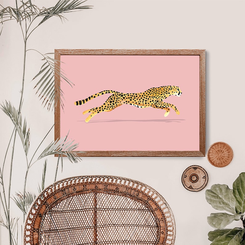Cheetah Print Cheetah Poster Cheetah Gift Animal Prints - Etsy