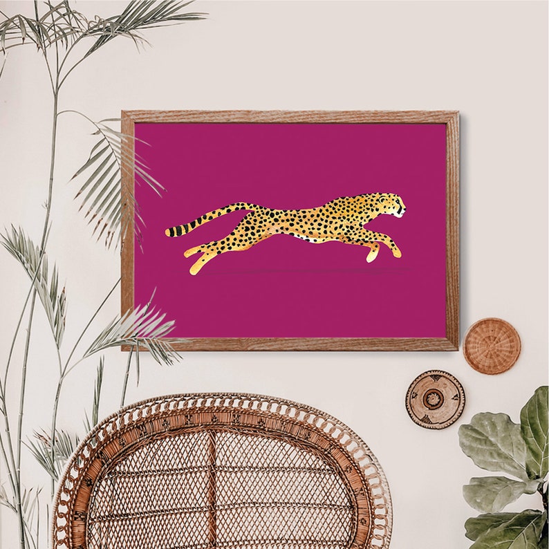 Cheetah Print Cheetah Poster Cheetah Gift Animal Prints - Etsy