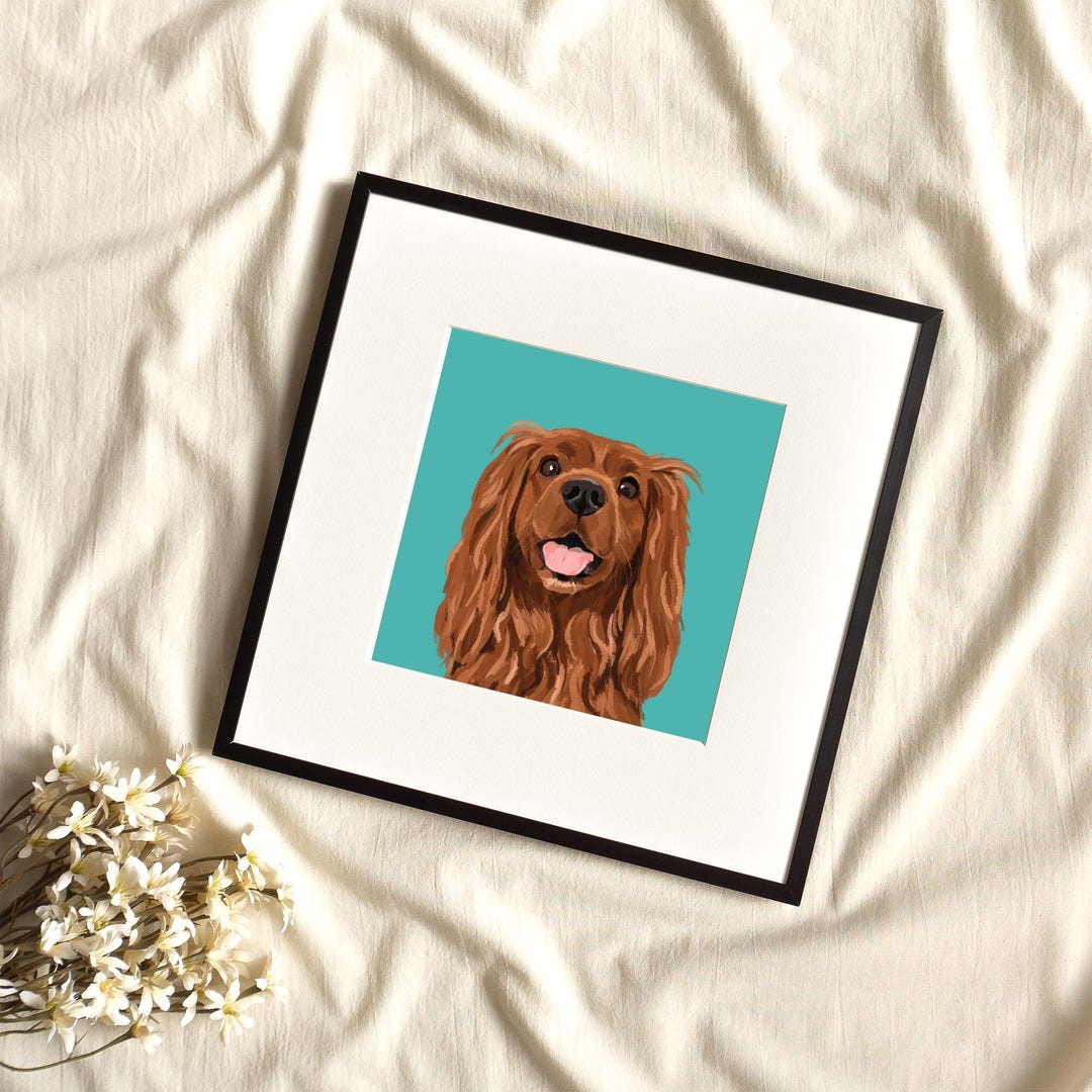 Cavapoo, Cavalier Dog Print, Cavalier, Cavapoo Print, Dog Print, Fun ...
