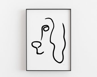 Cocker Spaniel Line Art - Etsy