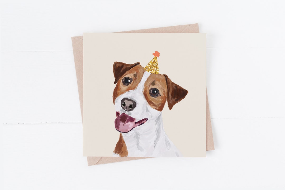 Jack Russell Birthday Card: Dog Lover Greeting Card - Etsy
