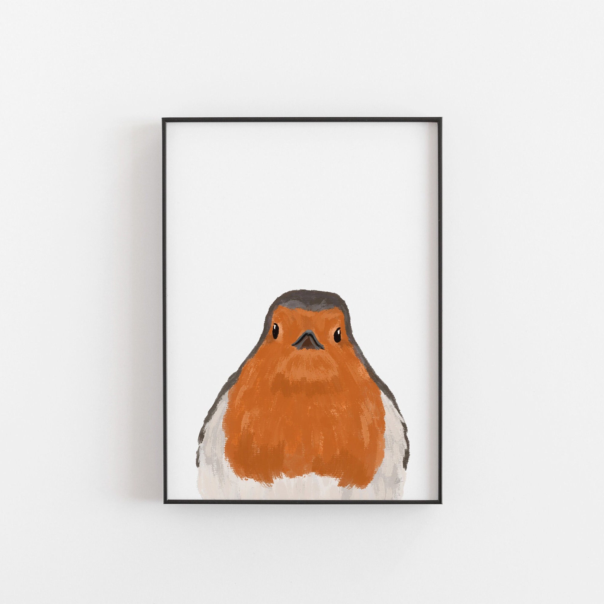 Robin Print Robin Gift Robin Wall Art Robin Robin Bird - Etsy