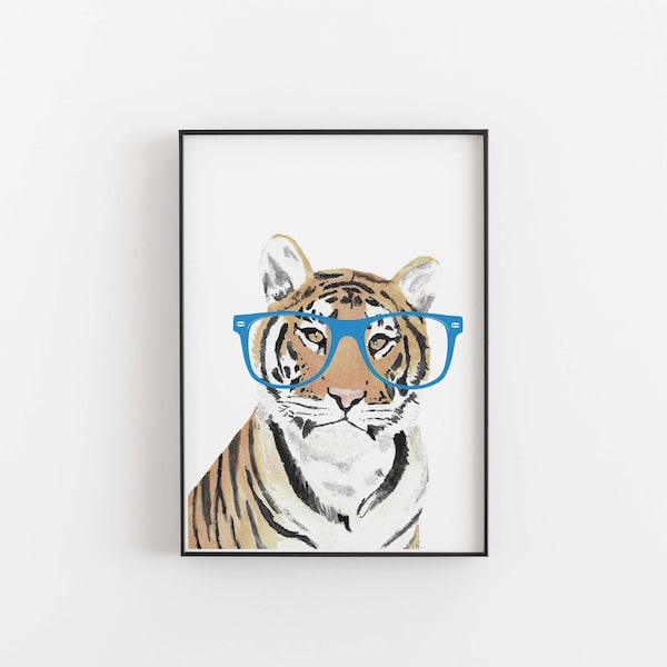 Framed Tiger Print - Etsy