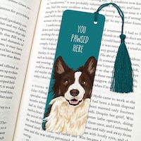 Custom Dog Bookmark, Splat Shetland Sheepdog Bookmark, Rough Collie ...