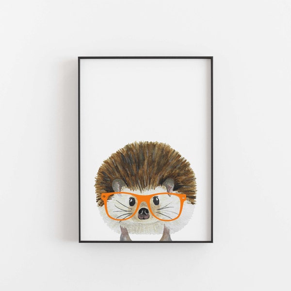 Hedgehog Print - Etsy