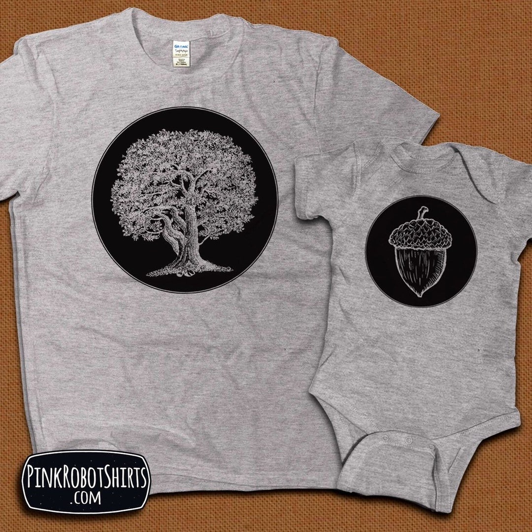 Dad and Baby Matching Shirts, Father Son Shirts, Matching T-shirts, Oak ...