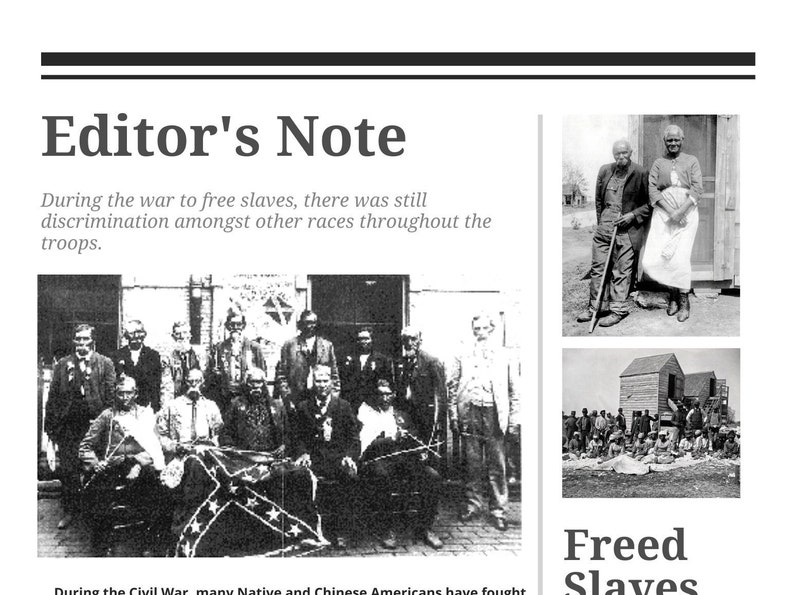 Daily News Black and White Newspaper Canva Template - MODIFY and ...