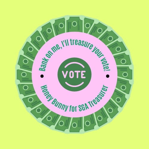 Customizable Student Council Campaign Stickers Canva Template: Lime ...
