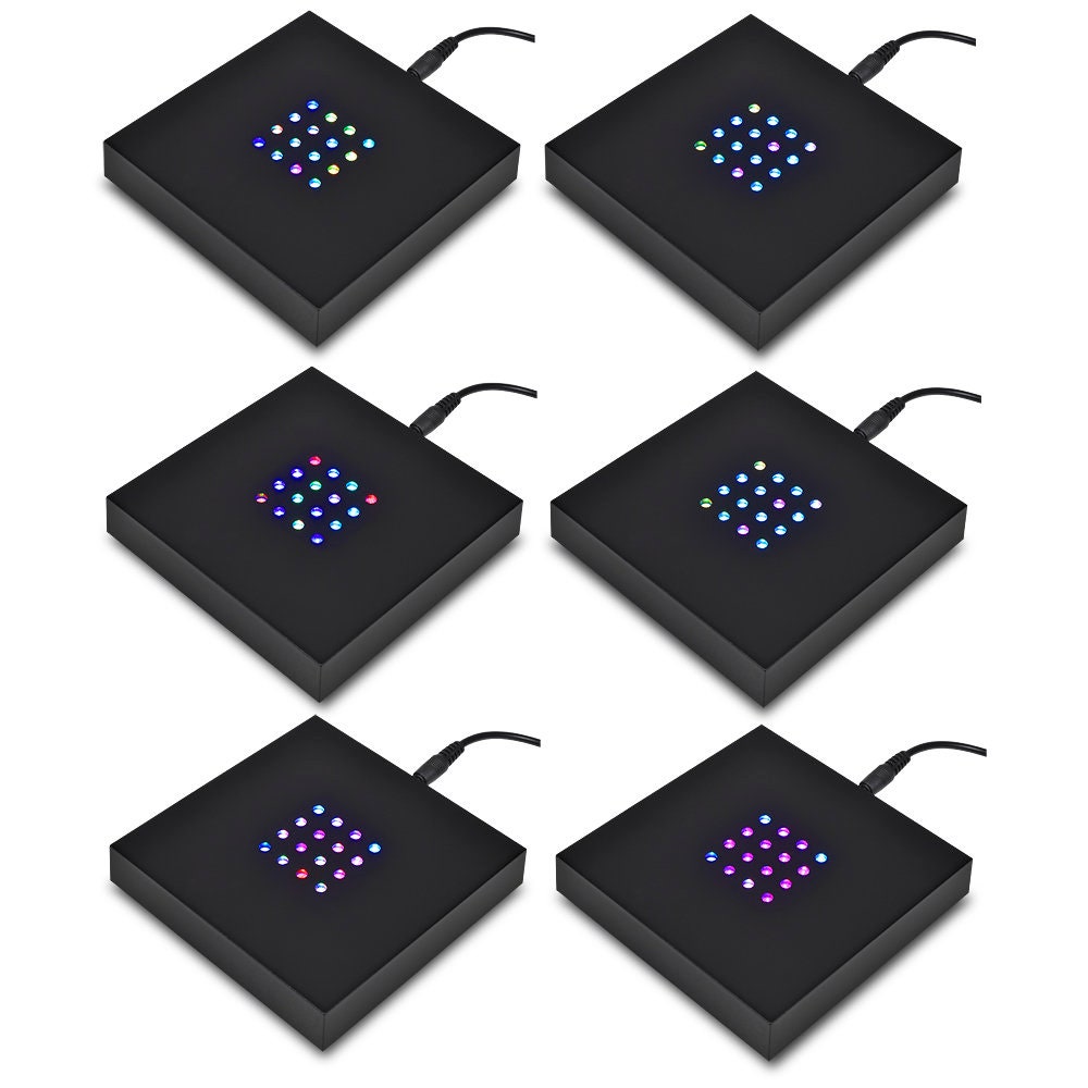 Santa Cruz Lights Large 16 LED Square Color Changing Stand - Etsy