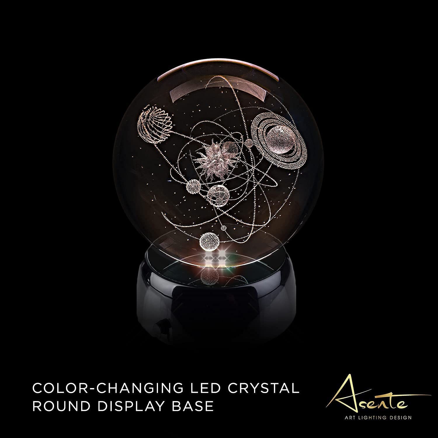 Santa Cruz Lights Color-changing LED Crystal Round Display - Etsy