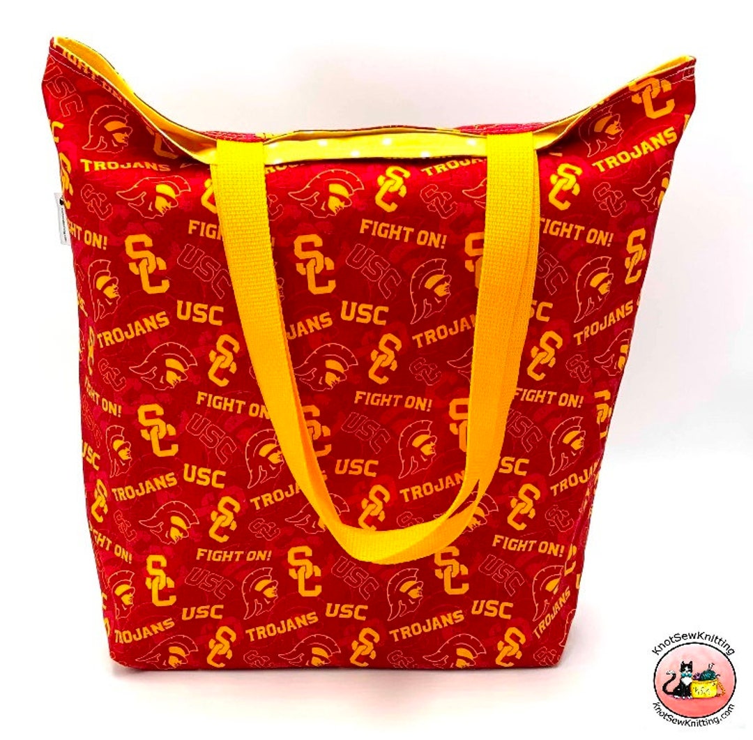 USC Trojans Tote Bag: Reversible Lined Grocery Beach Bag - Etsy