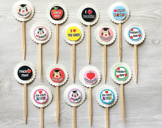 Teacher Cake Topper, Educator Cake Topper, Teacher Birthday Cake Topper ...