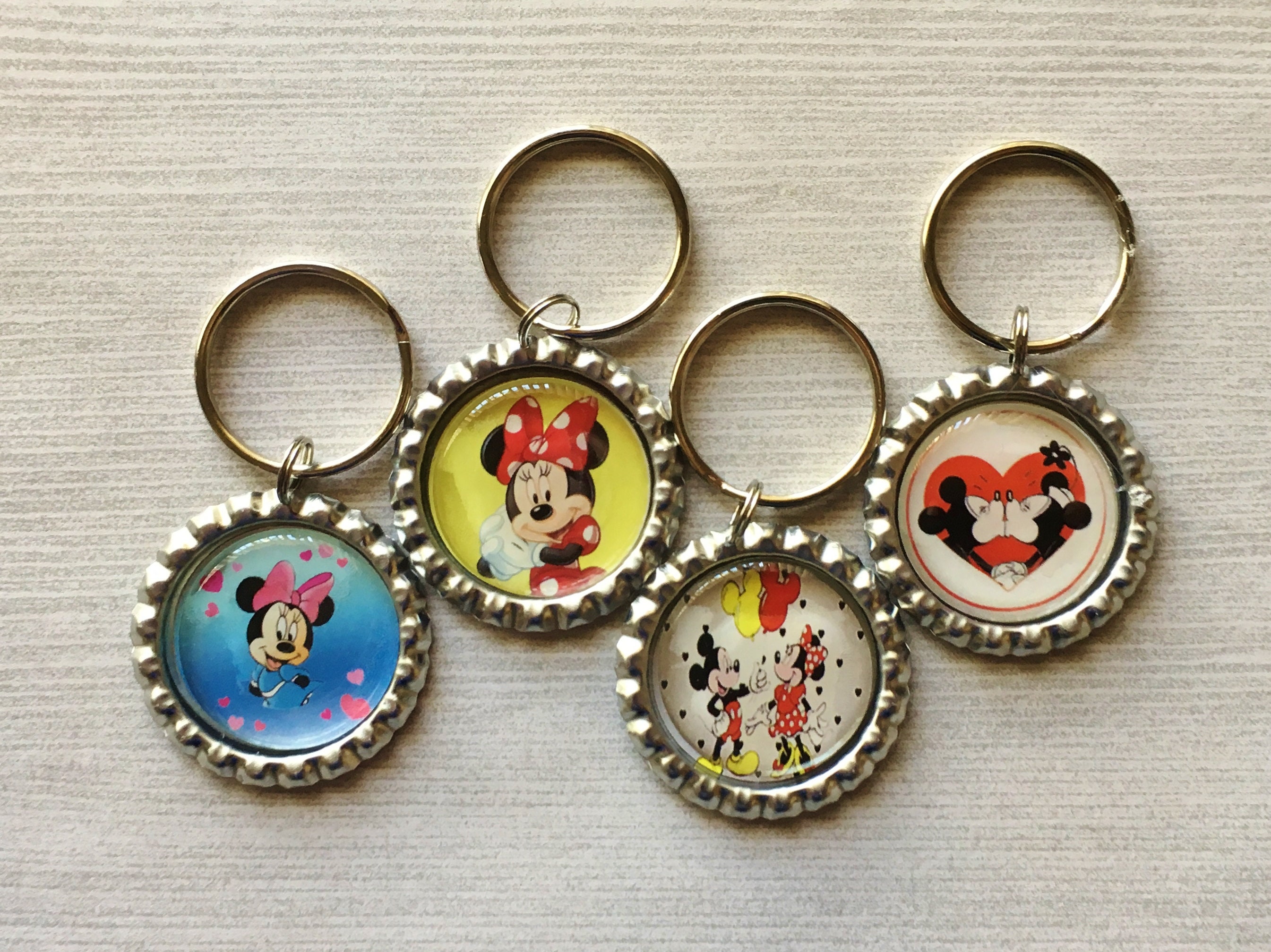 Keychainkey Ringmickey and Minniemickey Mouseminnie - Etsy