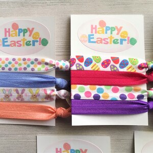 Easter, Hair Ties,knotted Hair Ties,easter Eggs,easter Bunnies,elastic ...
