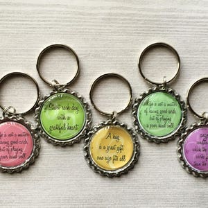Keychain,key Ring,inspirational Quotes,key Chain,keyring,bottlecap ...