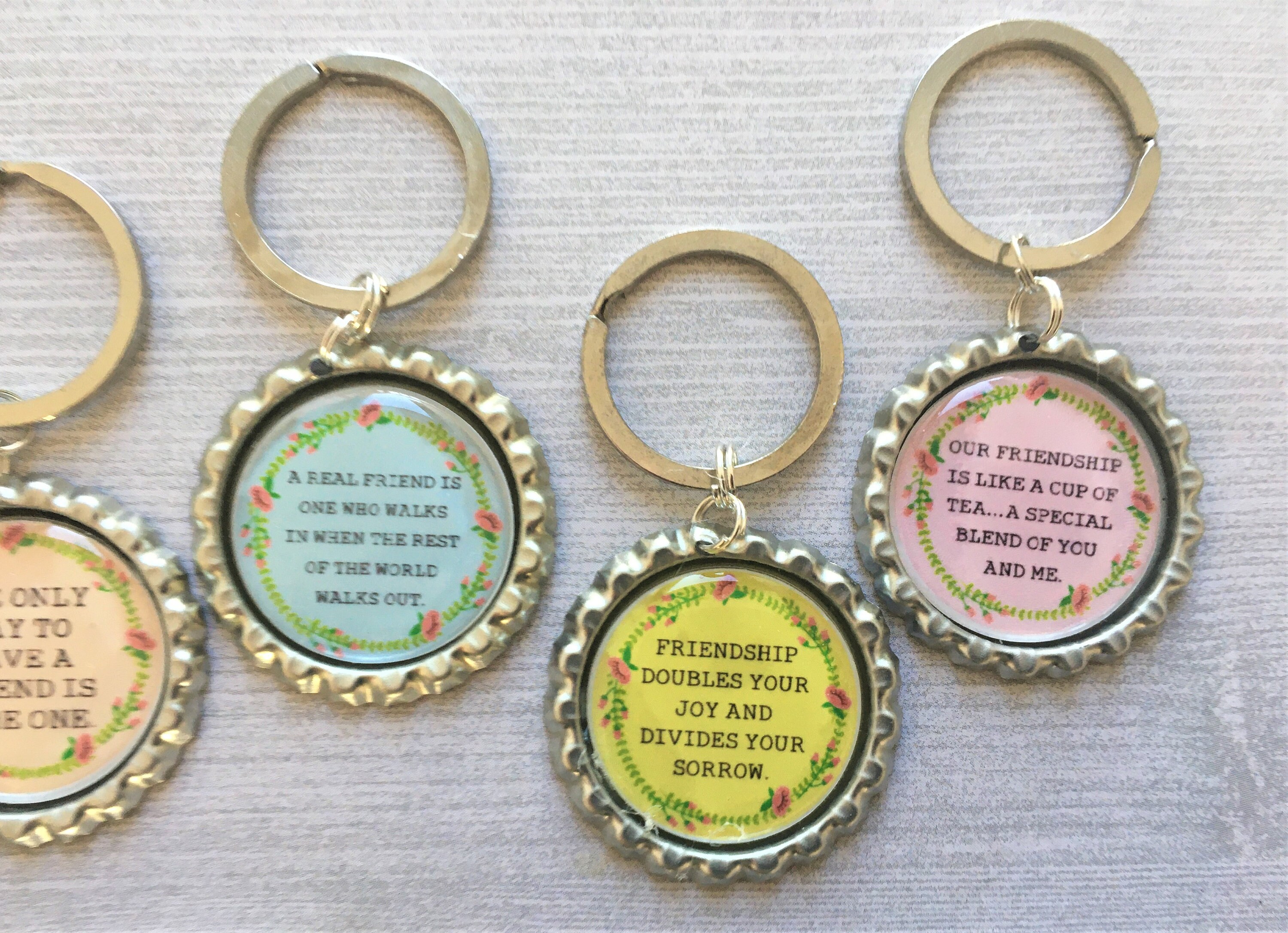 Friend Keychainkey Ringfriendshipfriendkey - Etsy