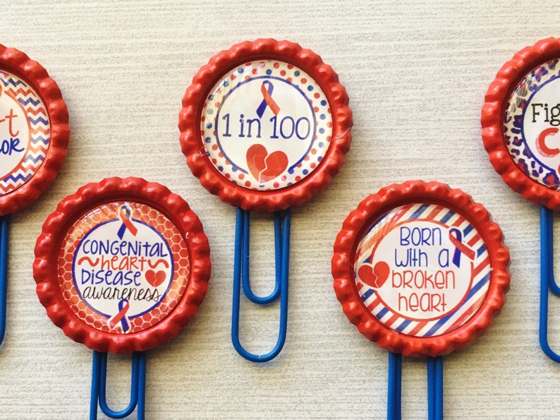 Planner Clip,bookmark,congenital Heart Disease,chd,page Marker,bookmark ...