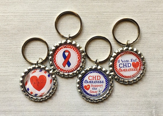 Keychainkey Ringcongenital Heart Diseasechdkey | Etsy