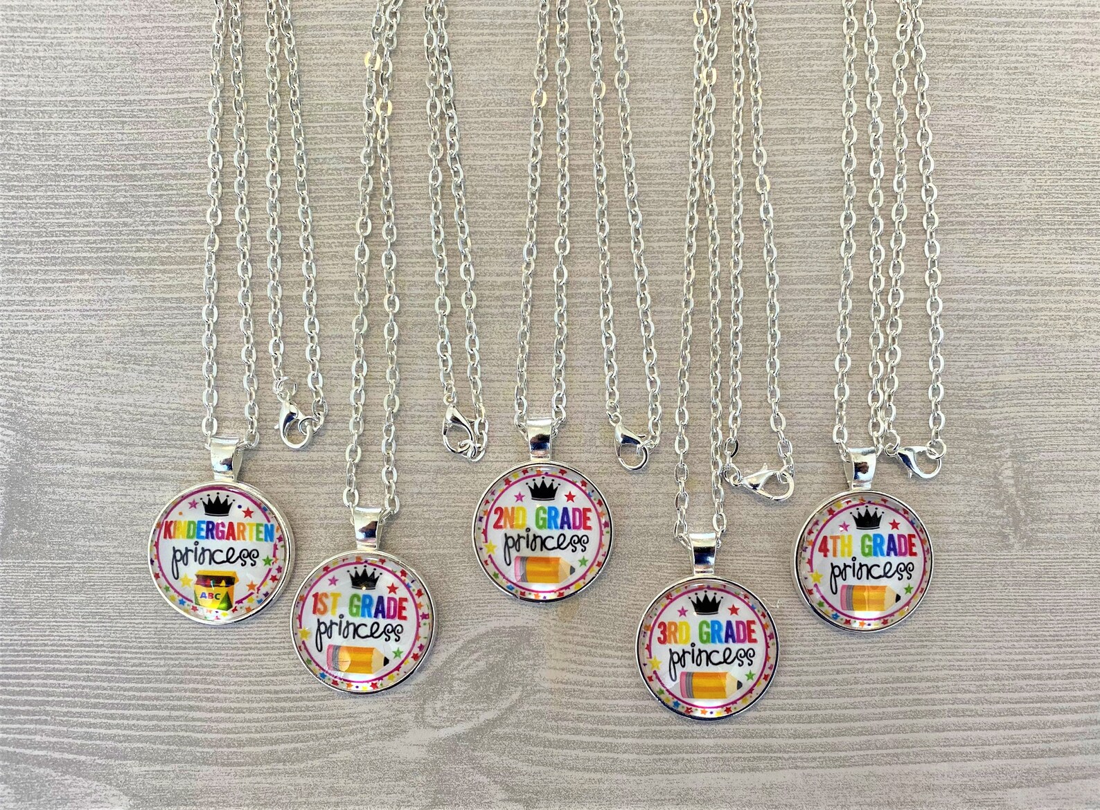 Back to School Necklace,first Day of School,kindergarten,1st Grade,2nd ...