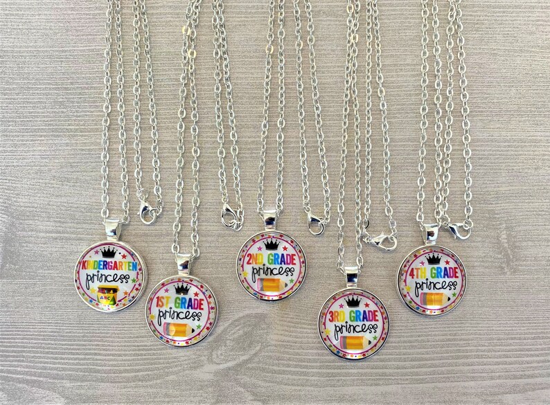 Back to School Necklace,first Day of School,kindergarten,1st Grade,2nd ...