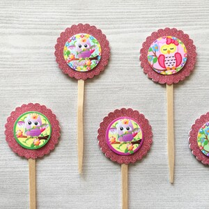 Owl Cupcake Topper,owl,cupcake Topper,baby Shower,baby Decor,owl ...
