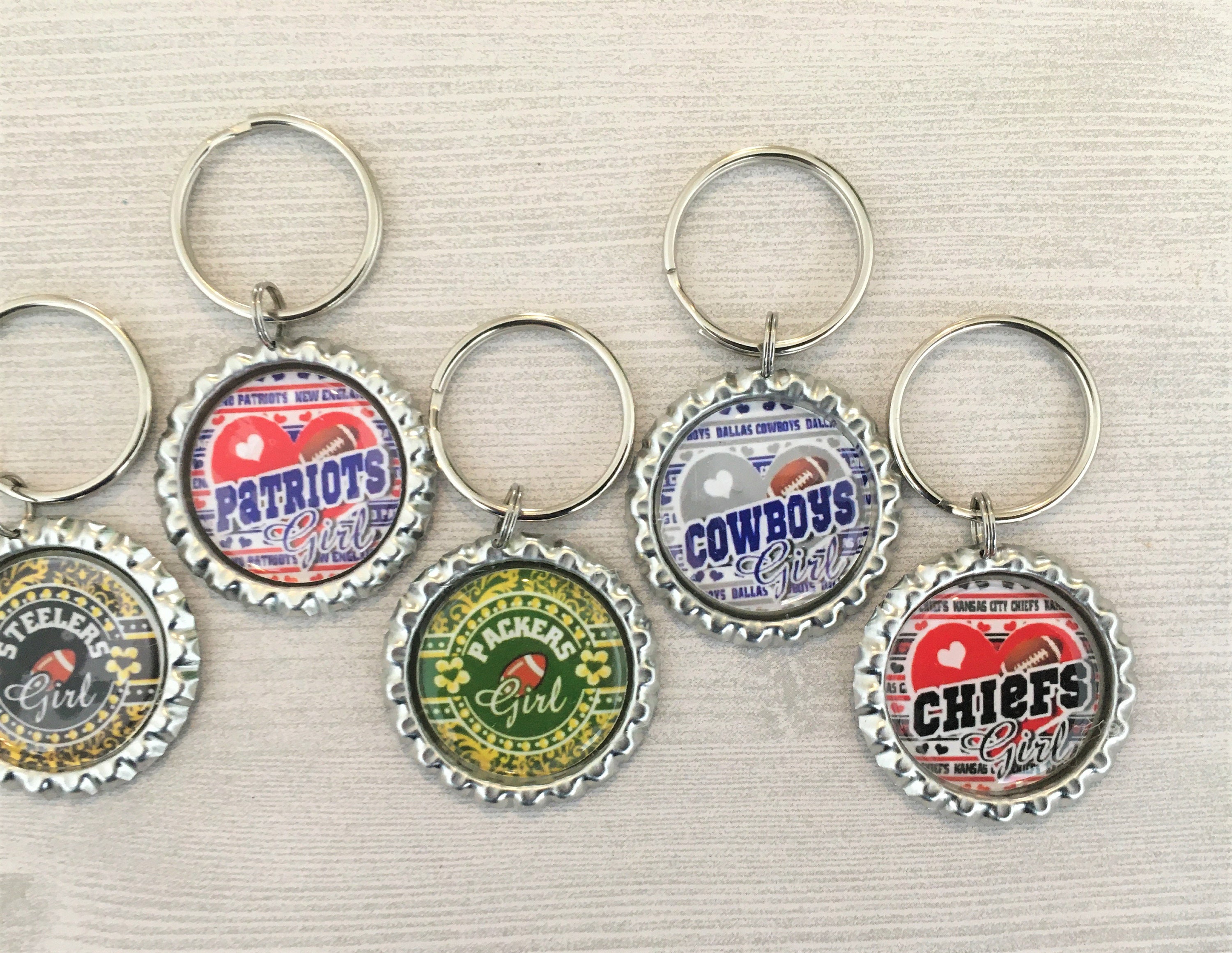 Football Keychain,key Ring,football,eagles,steelers,patriots,packers ...