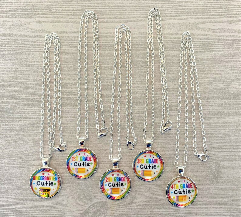 Back to School Necklace,first Day of School,kindergarten,1st Grade,2nd ...