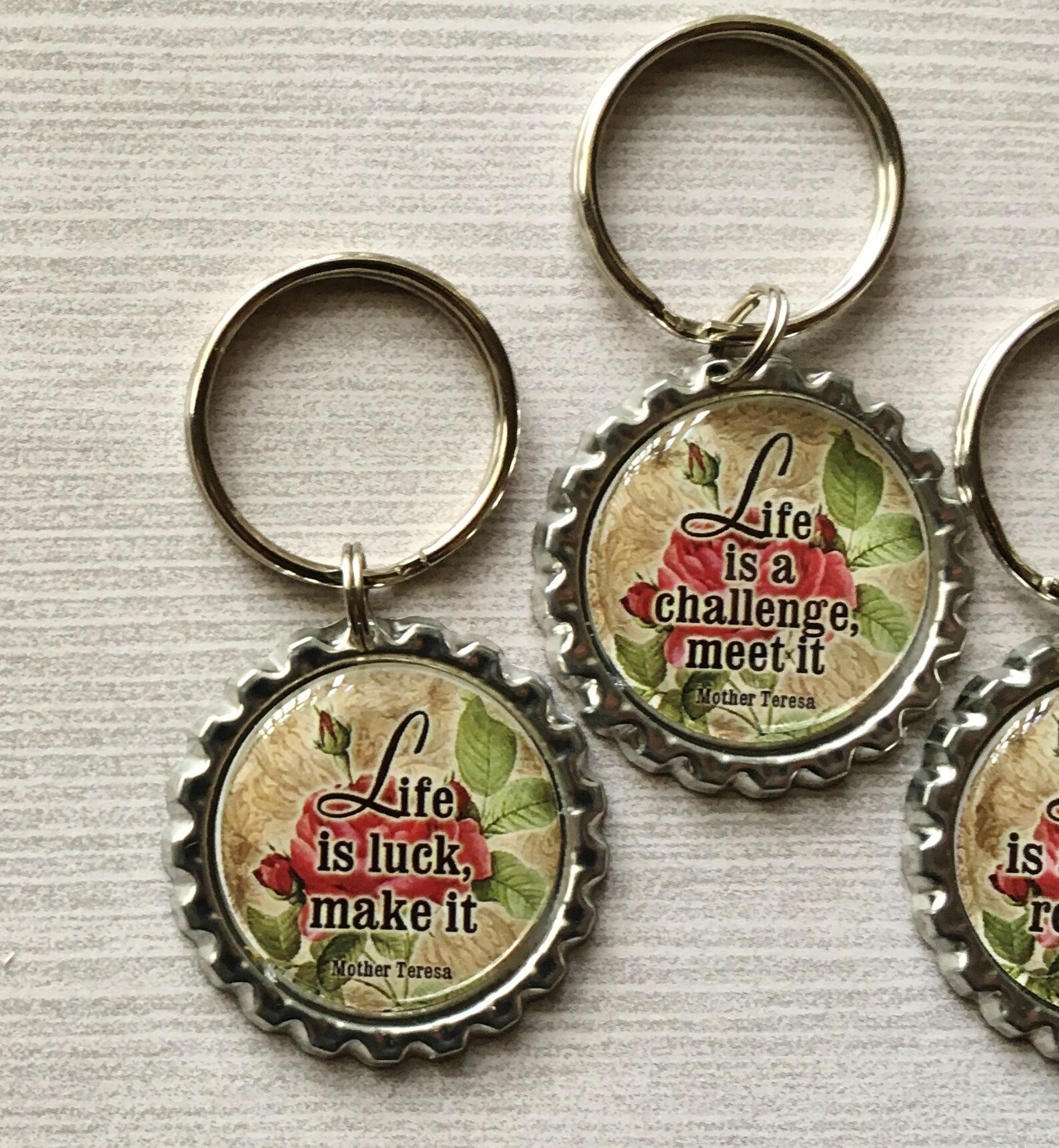 Keychainkey Ringinspirational Quoteskey | Etsy